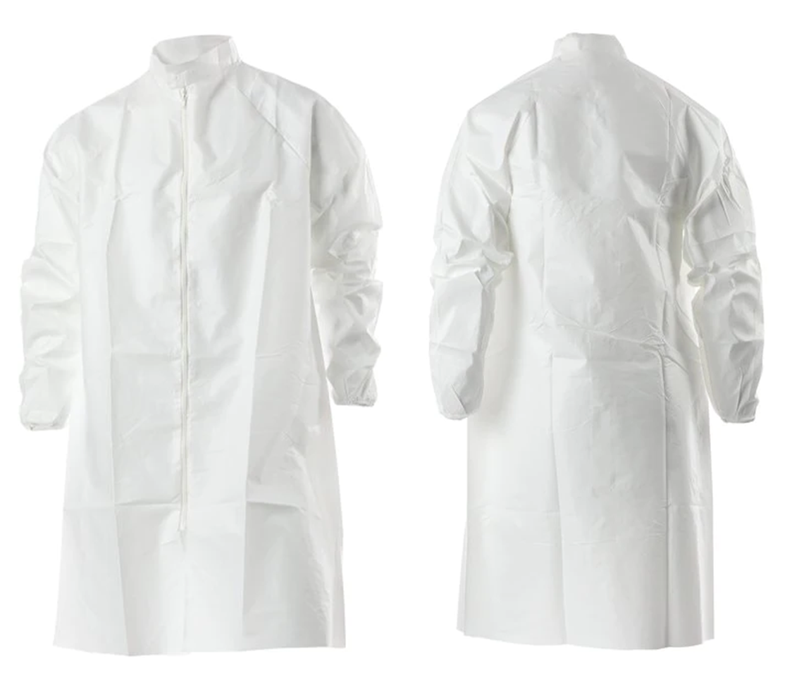 ComforTech® Zipper Frocks | Low Particulate Single-Use Cleanroom Frocks ...