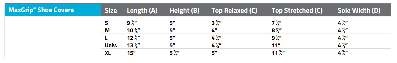 MaxGrip® BarrierTech® Anti-Slip Single-Use Controlled Environement Shoe ...