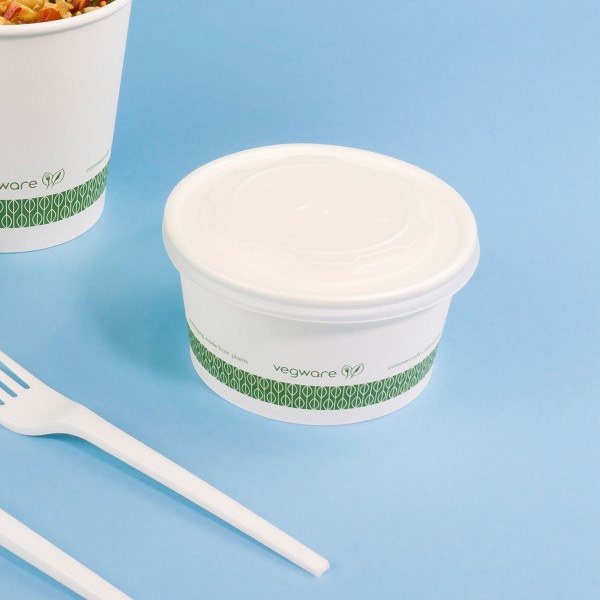 Vegware™ Compostable Soup Containers | PLA Lined Pasta Take Out ...