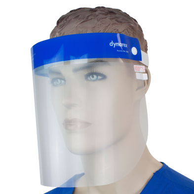 Dynarex® Full Length Disposable Anti-Fog Face Shield | Protective Face ...
