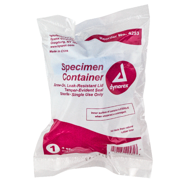 Sterile Individually Wrapped Specimen Container | Lab Specimen ...
