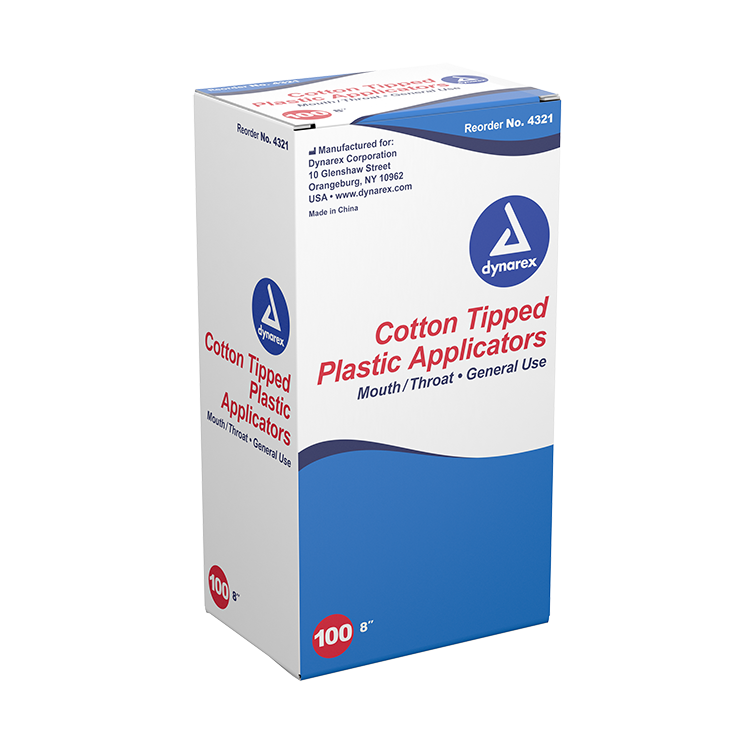 Dynarex® Large Cotton Tipped Plastic Applicator | Plastic Specimen ...