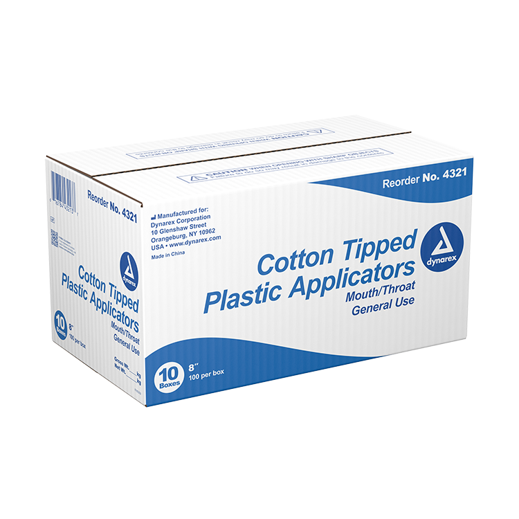 Dynarex® Large Cotton Tipped Plastic Applicator | Plastic Specimen ...