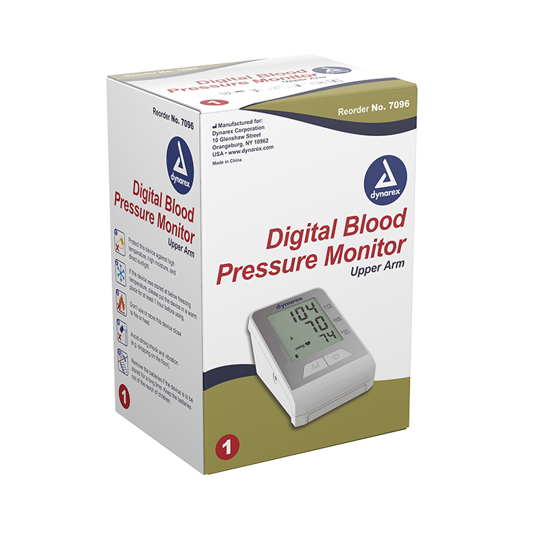 Dynarex® Digital Blood Pressure Monitor | Portable Upper Arm Blood ...
