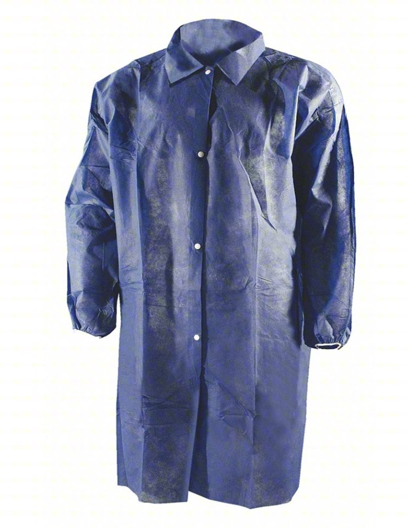 Disposable Pocket-Free Polypropylene Lab Coats | Limited-Use Medical ...