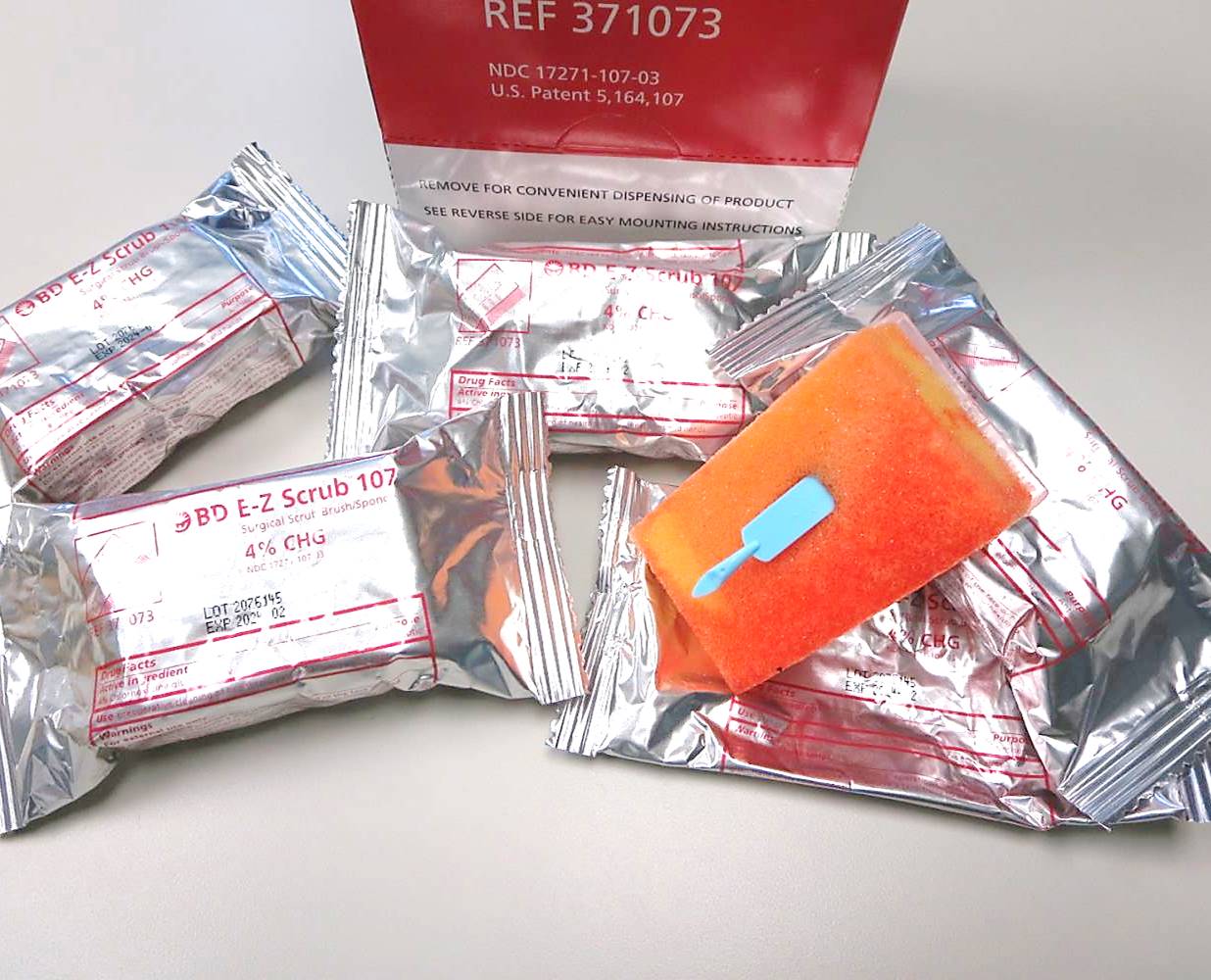 E-Z Scrub™ Preoperative Surgical Scrub Brushes/Sponges | 4% CHG ...