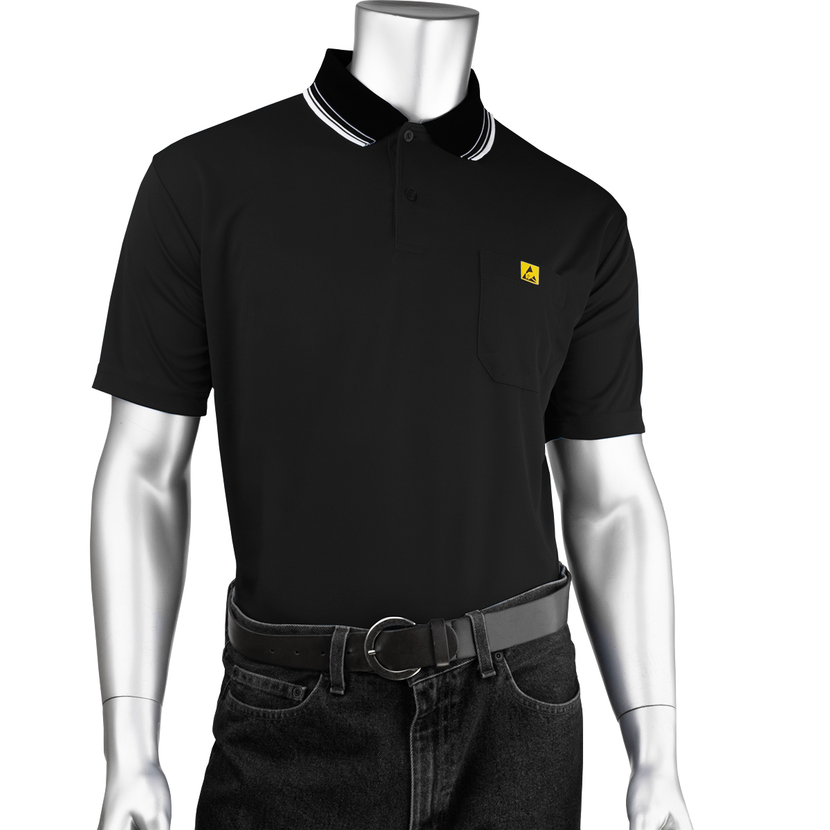 Uniform Technology™ Short Sleeve ESD Polo Shirt | Anti-Static Cleanroom ...