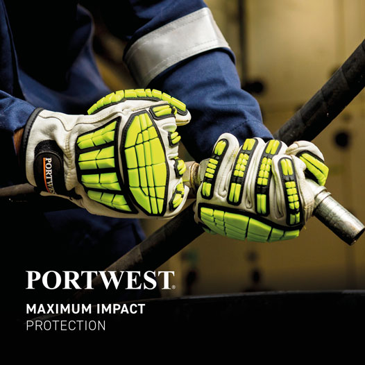 Portwest® A745 Impact F135 Leather Driver A6 Glove | Anti-Impact Cut ...