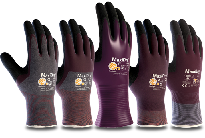 MaxiDry® Grip Gloves - Controlled Performance in Oily Environments