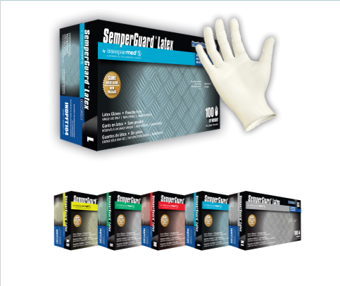 SemperGuard® Powder-Free Latex Gloves | FDA Food Approved Latex Gloves | Single-Use ESD Approved ...