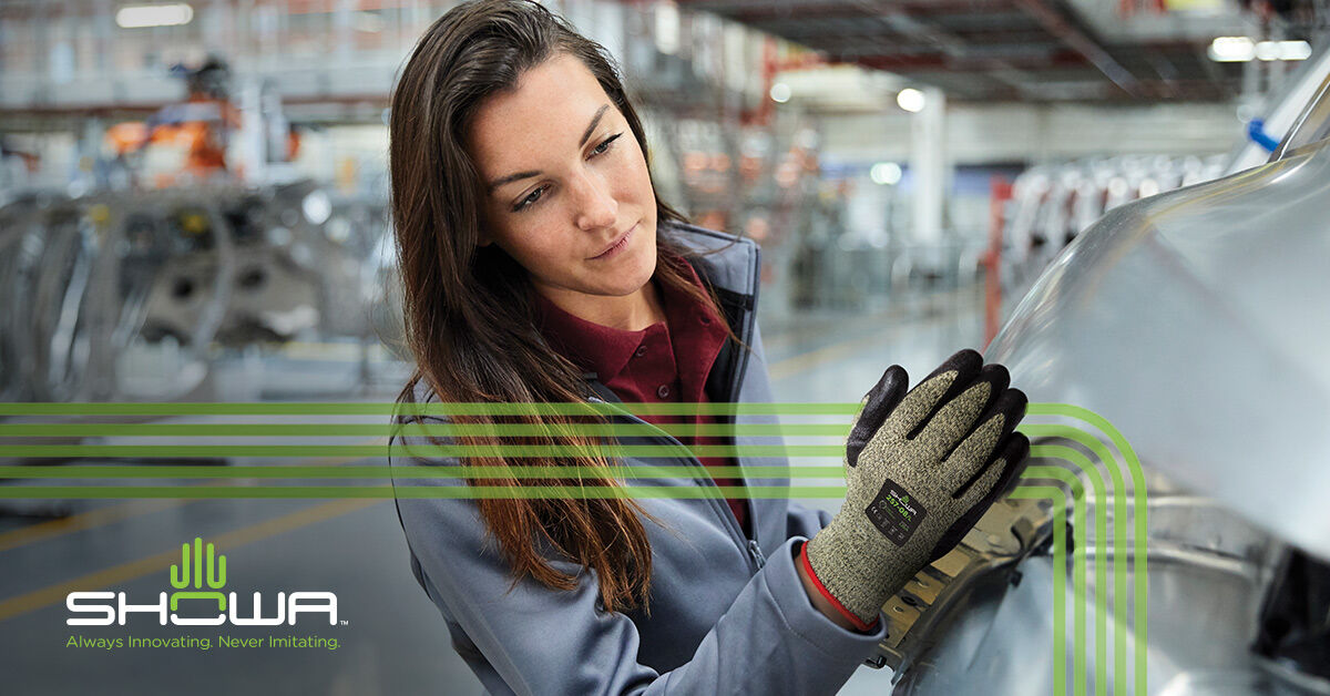 Showa® 257 Industrial Work Safety Glove | Foam Nitrile Palm Coated ...