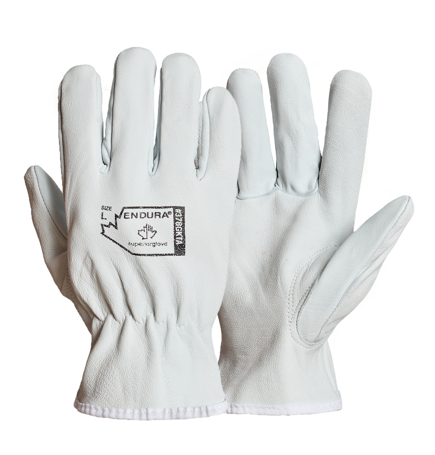 Endura® 378GKTA Leather Glove | White Leather Work Glove | Abrasion ...