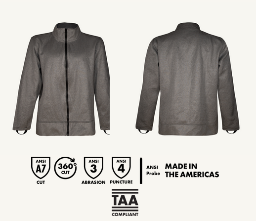 Superior CAJTX A7 Cut-Resistant Work Safety Jacket | Full Upper Body ...