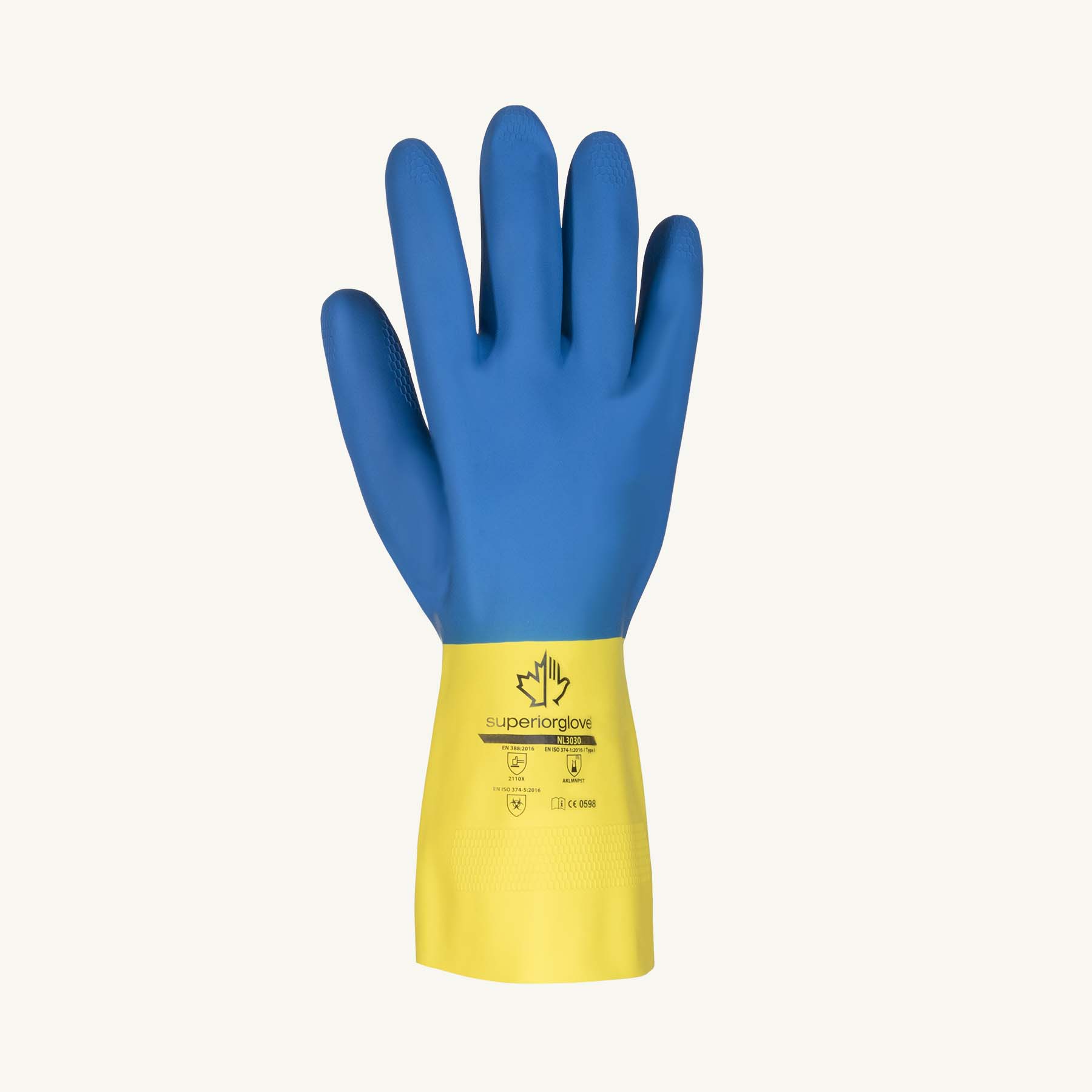 Chemstop™ NL3030 gLOVE | Neoprene Over Latex Chemical Protection Glove ...