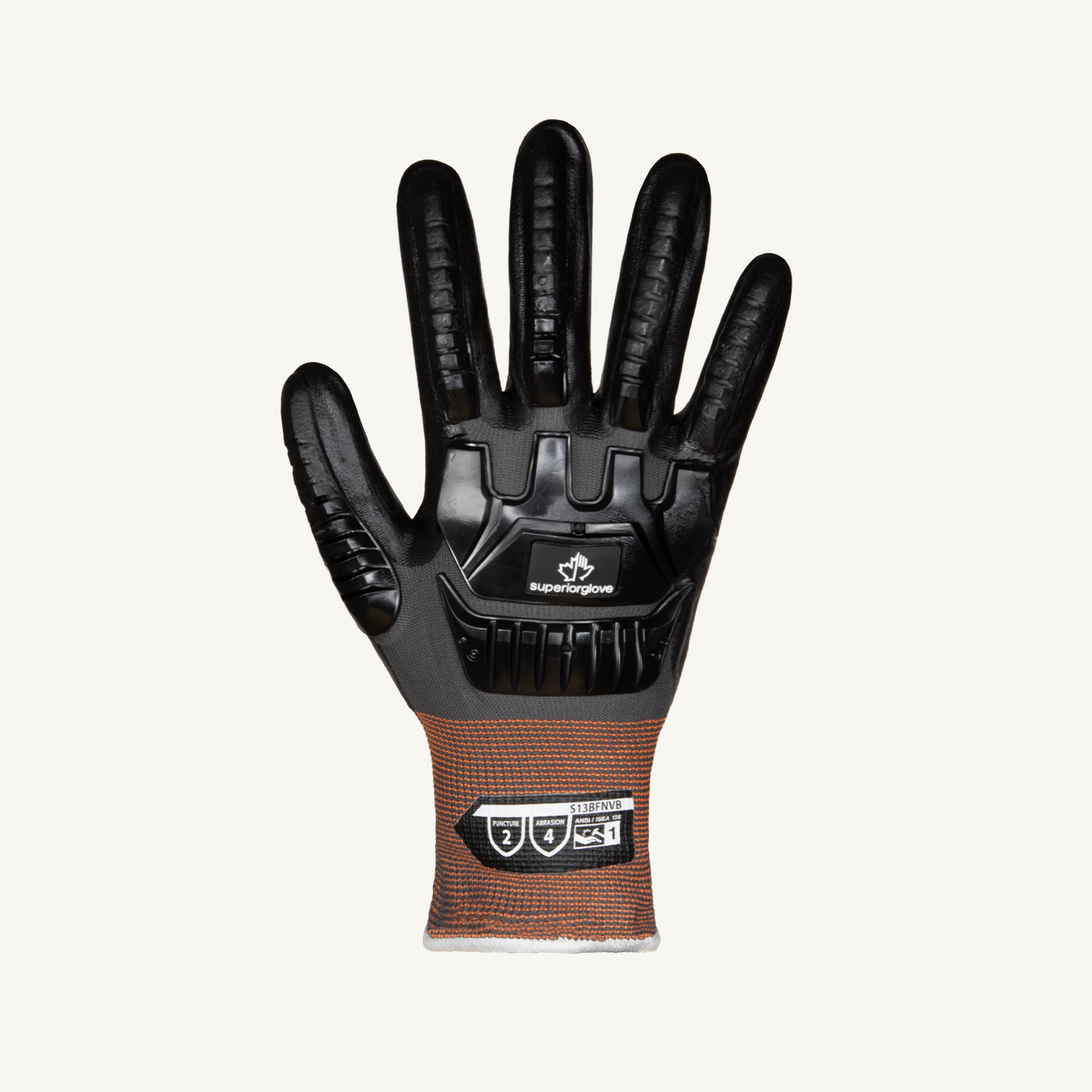 Dexterity® S13BFNVB Work Glove | Anti-Impact Foam Nitrile Coated Safety ...
