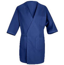 Wraparound 3/4 Sleeve Work Smocks | Butcher Frocks | Bar Coats ...