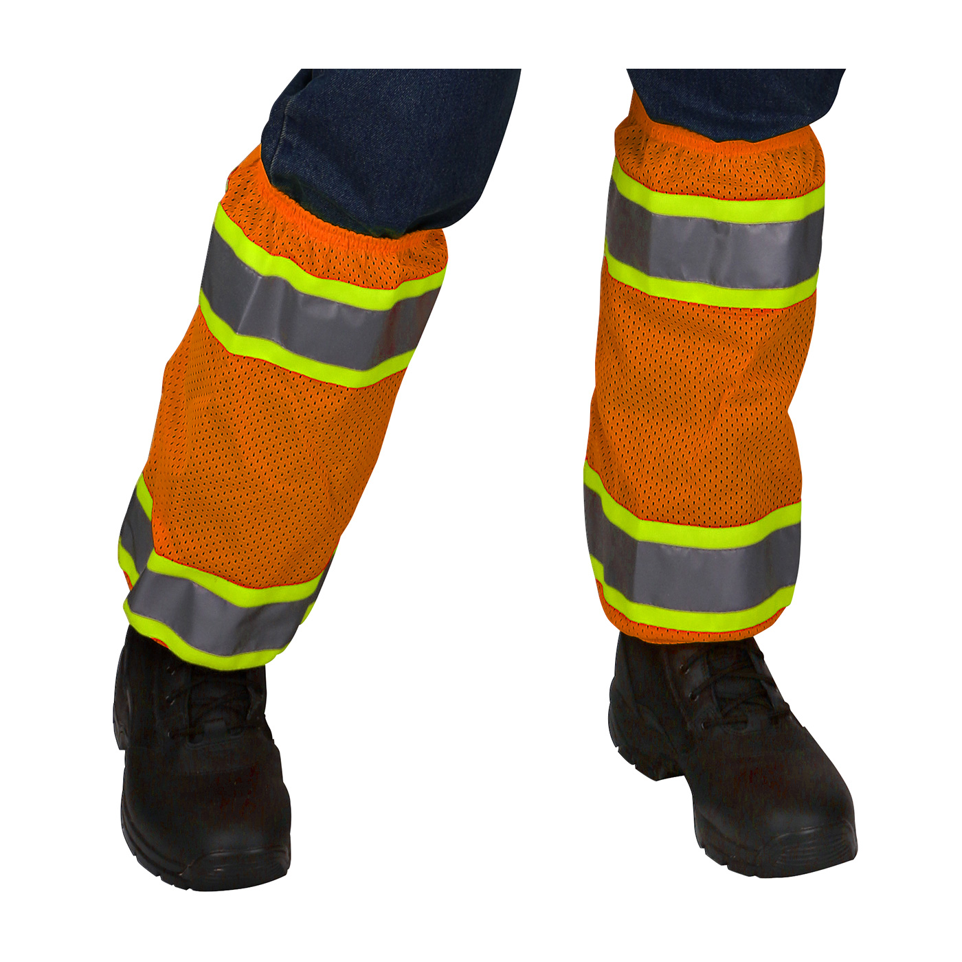 ANSI Class E Two-Tone Gaiter | Hi-Viz Work Safety Gaiter | Hi Viz Mesh ...