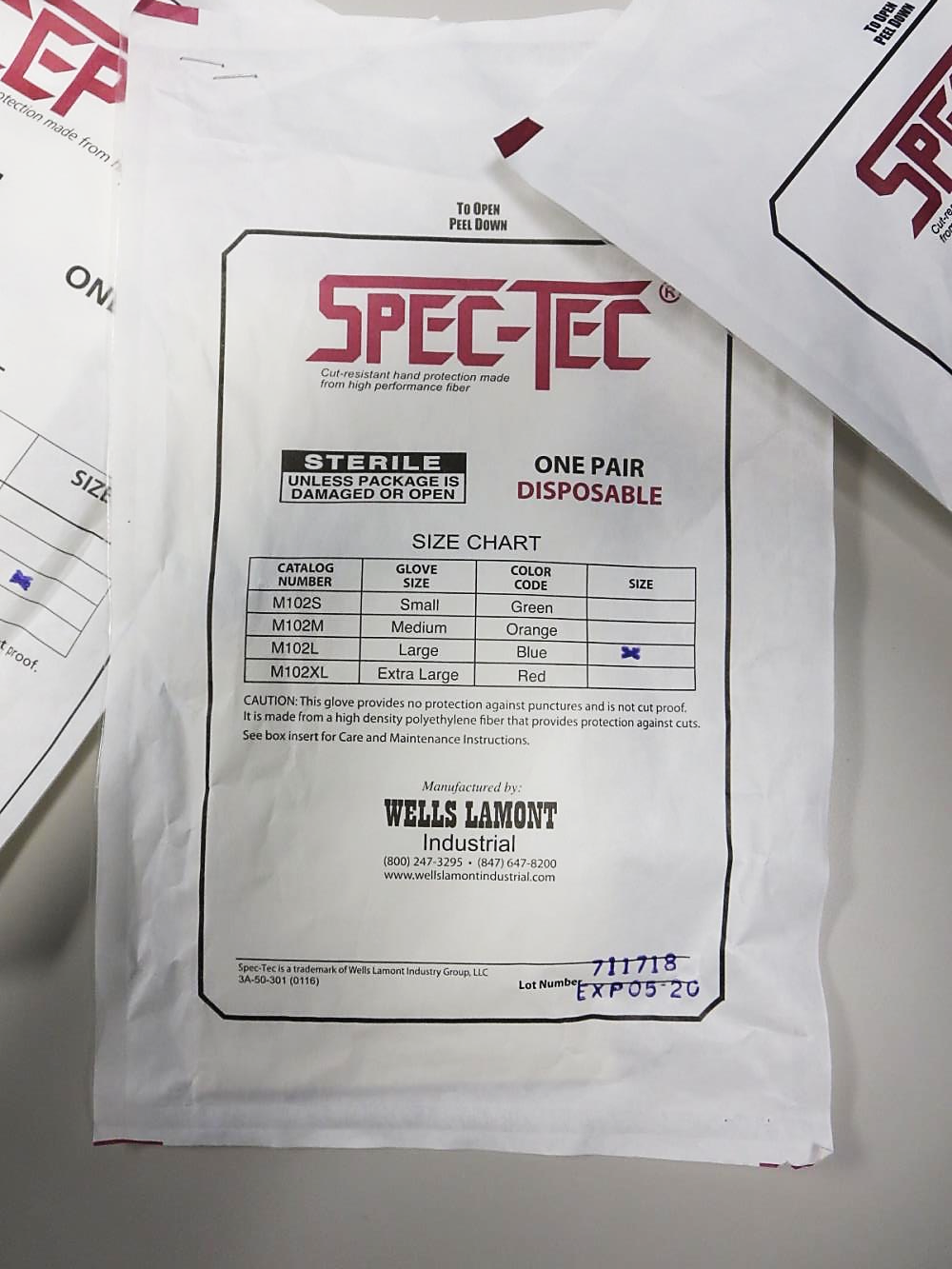 Spec-Tech® Sterile A1 Glove Liner | Organ and Tissue Processing Hand ...