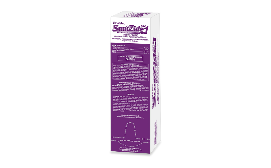 SaniZide Pro 1® Surface Disinfecting Packets | EPA Registered ...