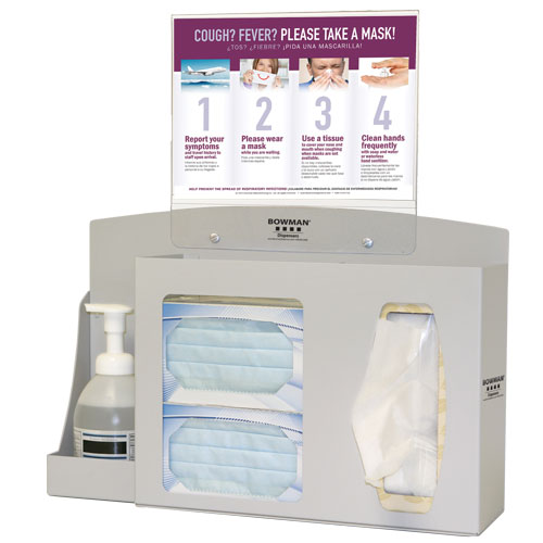 Cover Your Cough Compliance Stations | Desktop Respiratory Station Kits ...