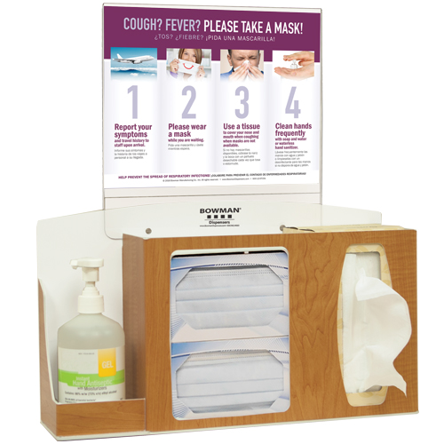 Discounted Cover Your Cough Compliance Tabletop Stations | Help Prevent ...