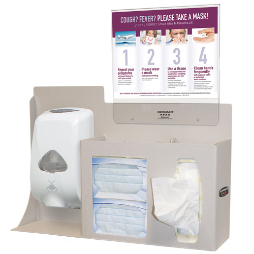 Cough Compliance Tabletop Stations | Countertop Respiratory Station ...