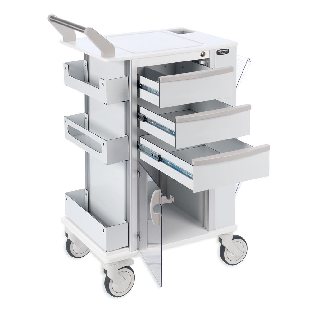Deluxe Ergonomic Mobile Storage Carts | Discounted Bowman® Rolling ...