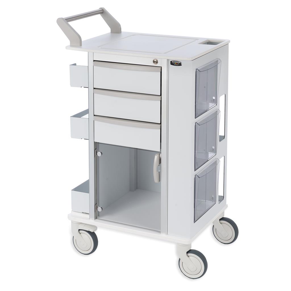 Deluxe Ergonomic Mobile Storage Carts | Discounted Bowman® Rolling ...
