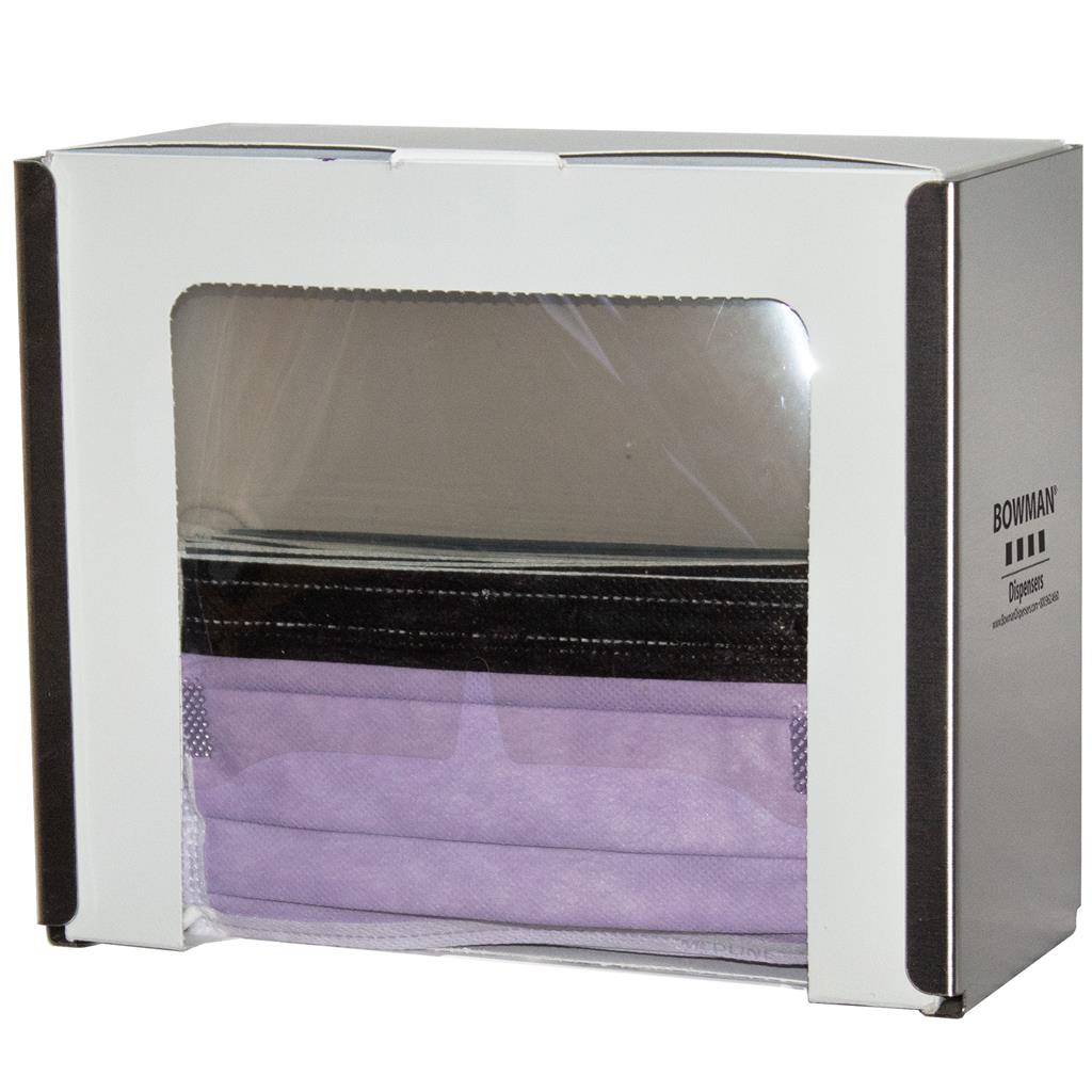 Bowman® Wall Mountable Stainless Steel Face Mask with Shield Dispenser ...