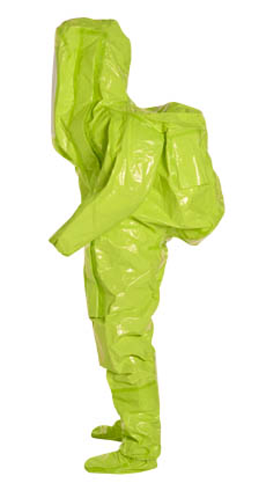 Tychem® 10000 Encapsulated Level B Expanded Back Front Entry Chemical ...