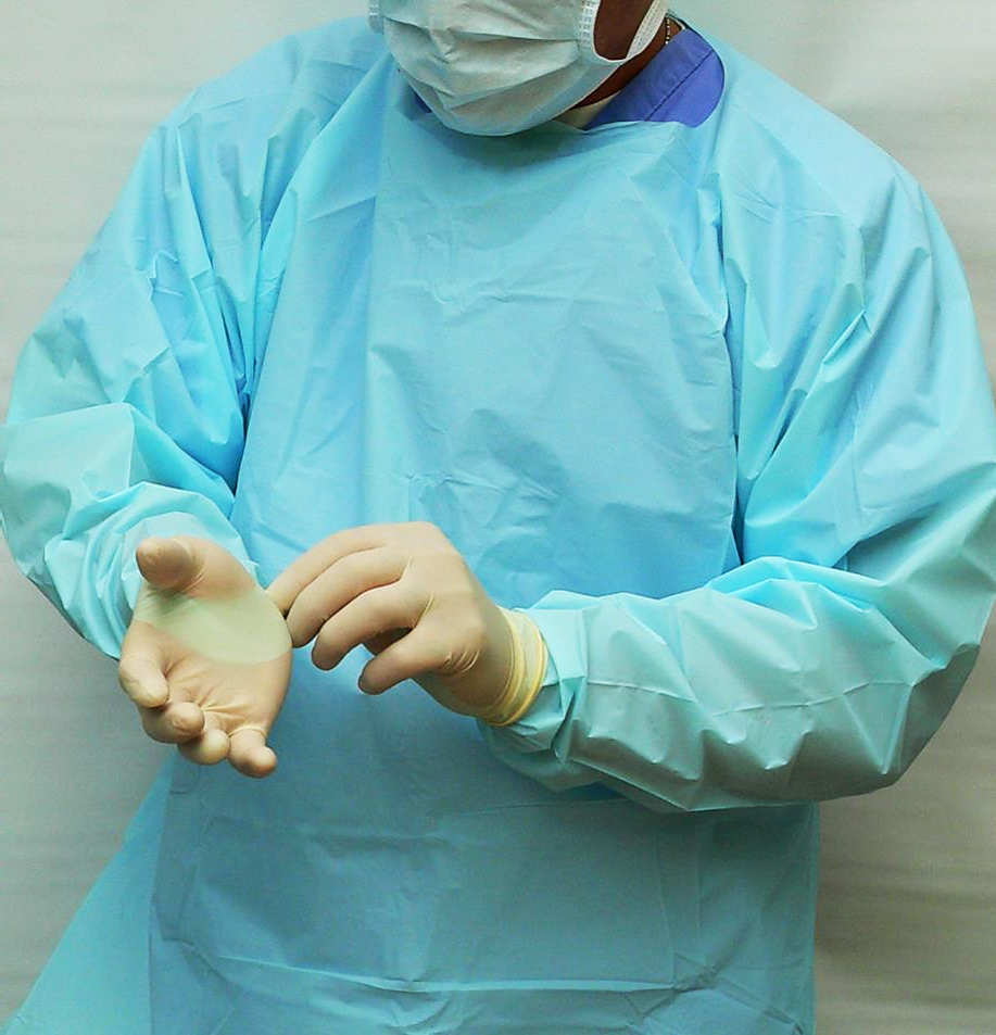 TidiShield® Poly Isolation Gowns | Blue Polyethylene Thumb Loop ...