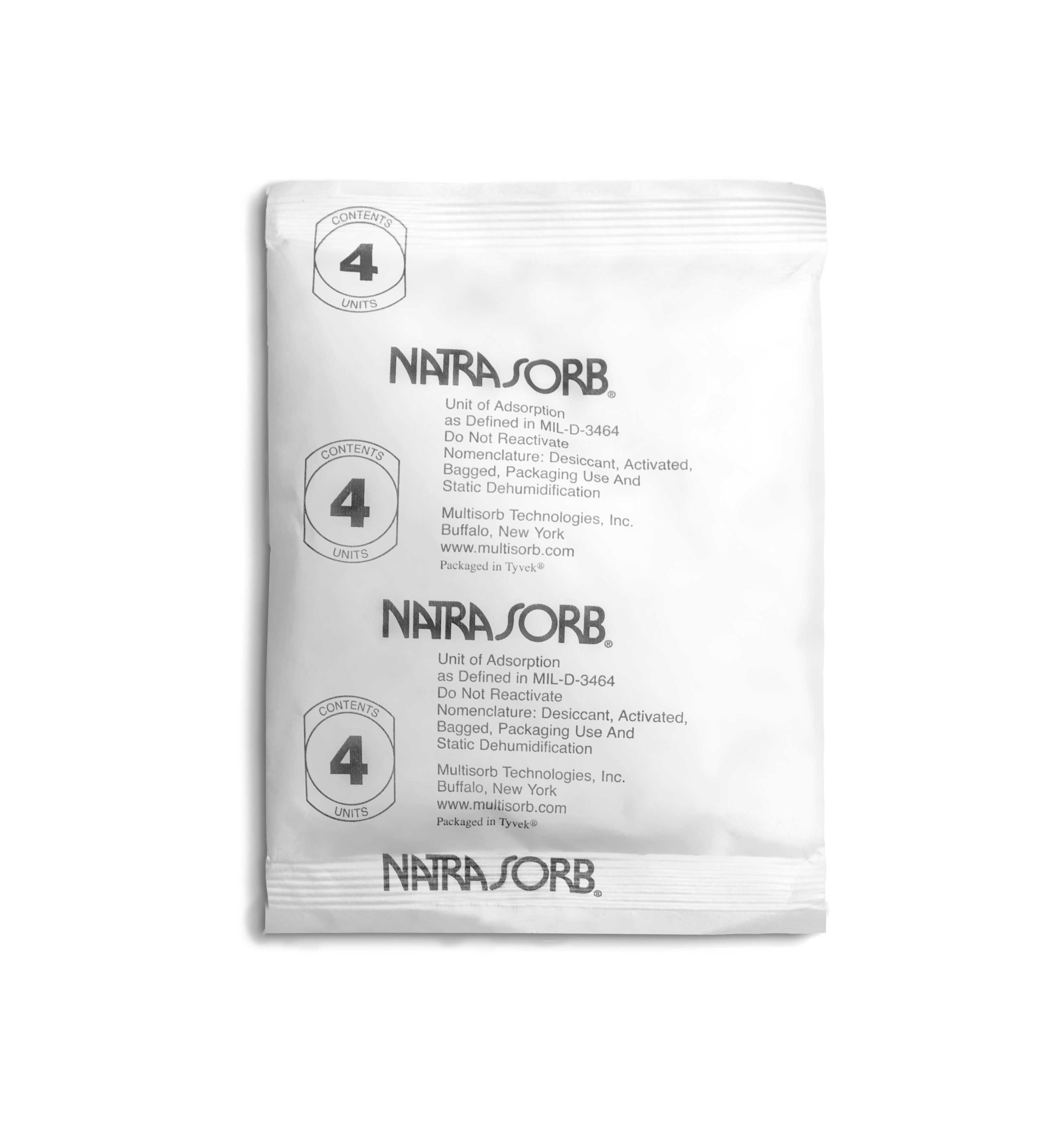 NatraSorb® S Four Unit Silica Gel Packets | 4U Silicia Gel Desiccant ...