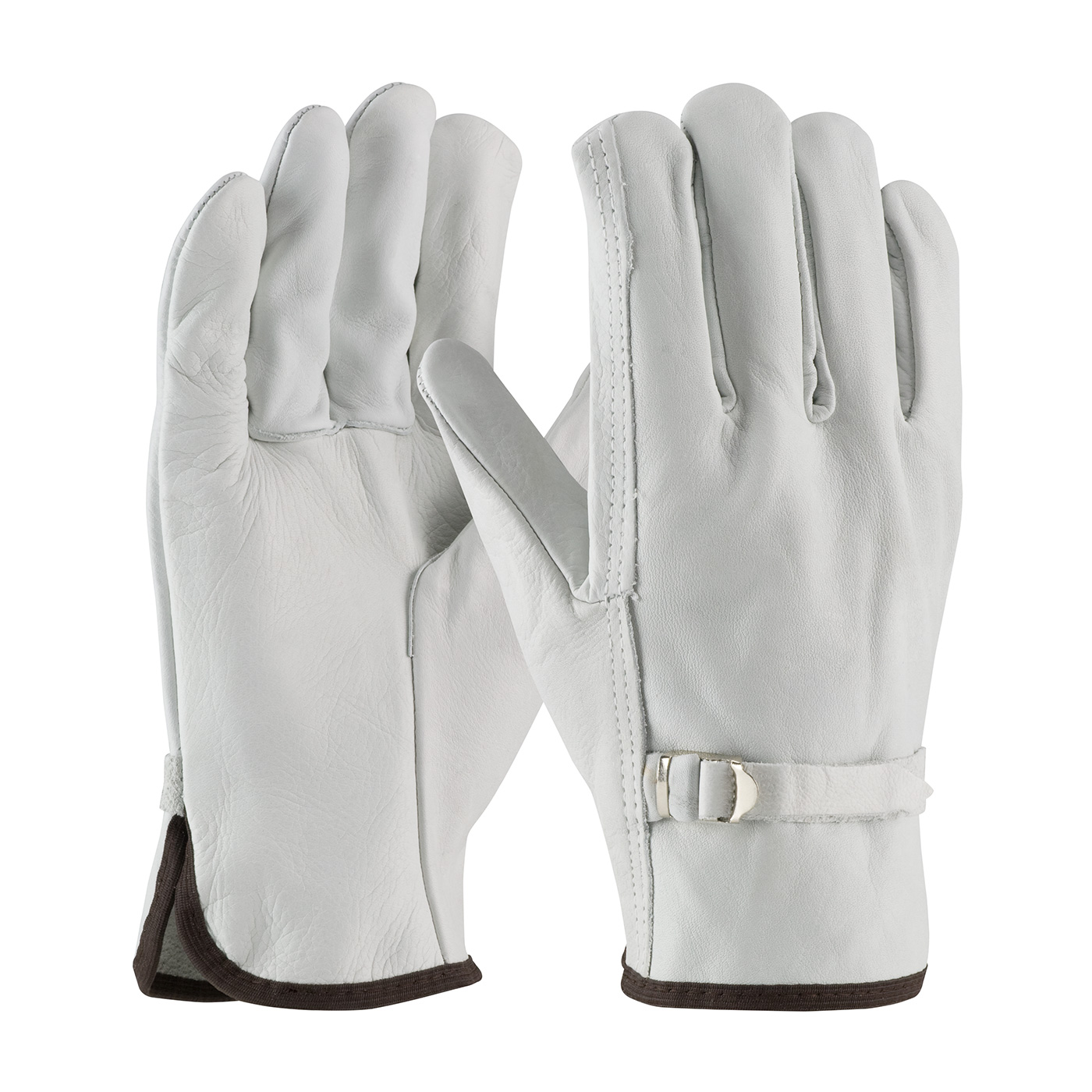 PIP® Regular Grade Topgrain Cowhide Drivers Glove w/ Pull Strap ...