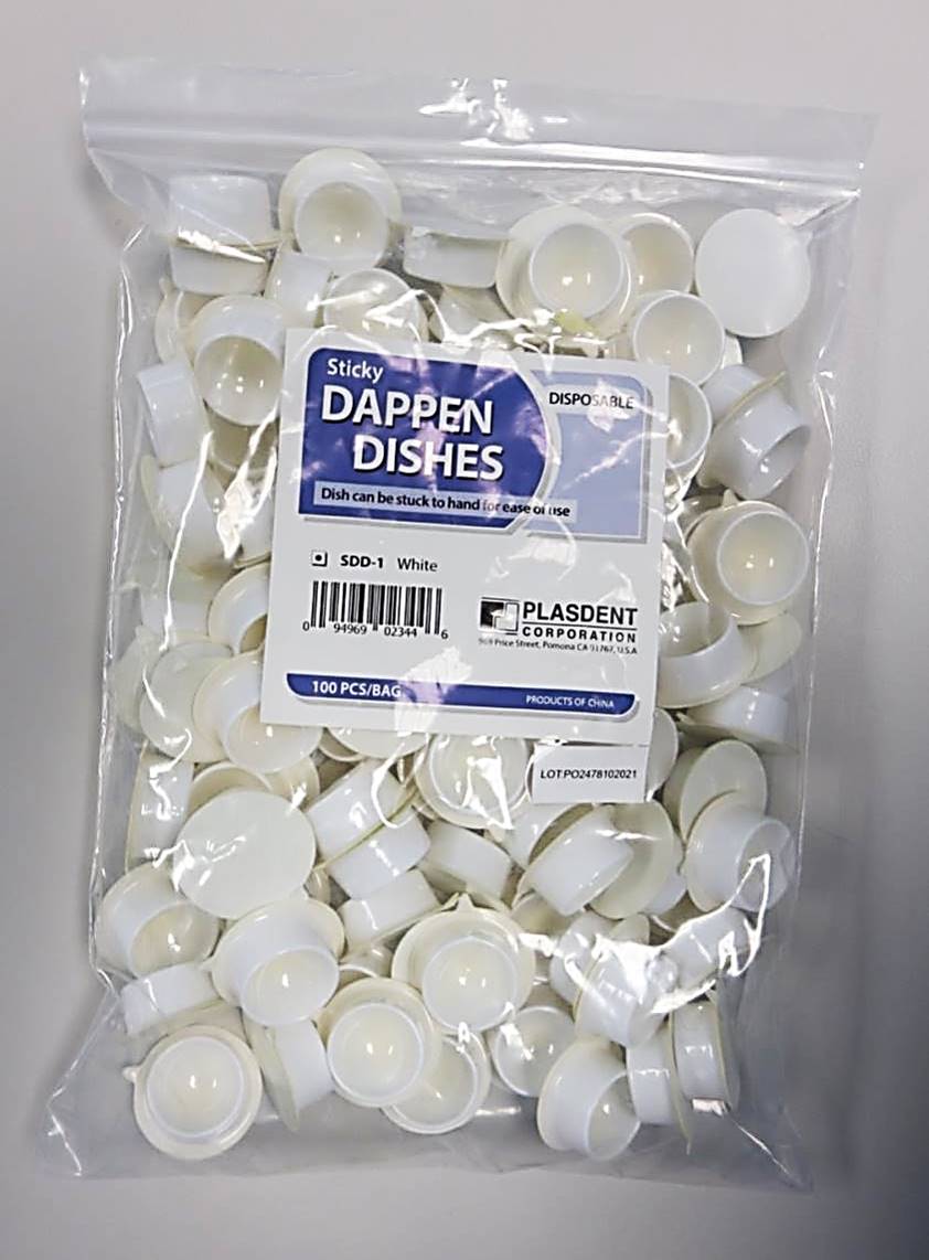 Disposable Sticky Dappen Dishes | Small Adhesive Mixing Bowls ...