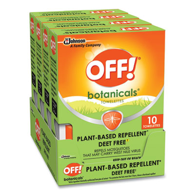 OFF® Botanicals® Insect Repellent Towelettes | Plant Based Insect ...