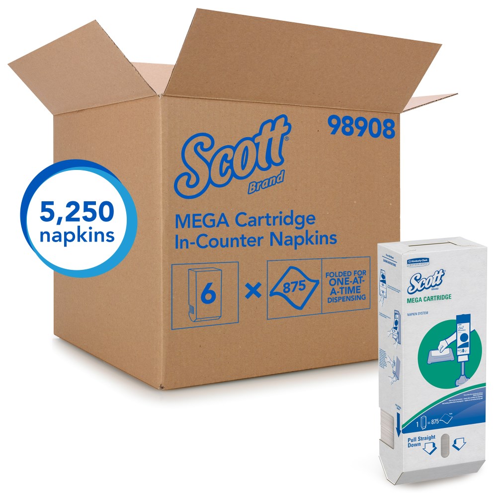 Kimberly Clark® Scott® Mega Cartridge In-Counter Napkins | Scott ...