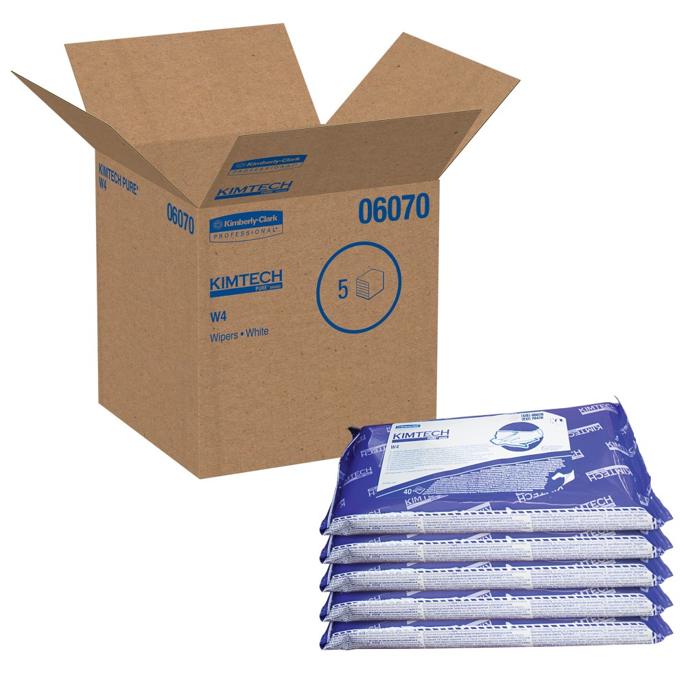 KimTech® Pure® W4 Pre-Saturated Alcohol Wipers | Low-Lint High-Tech ...